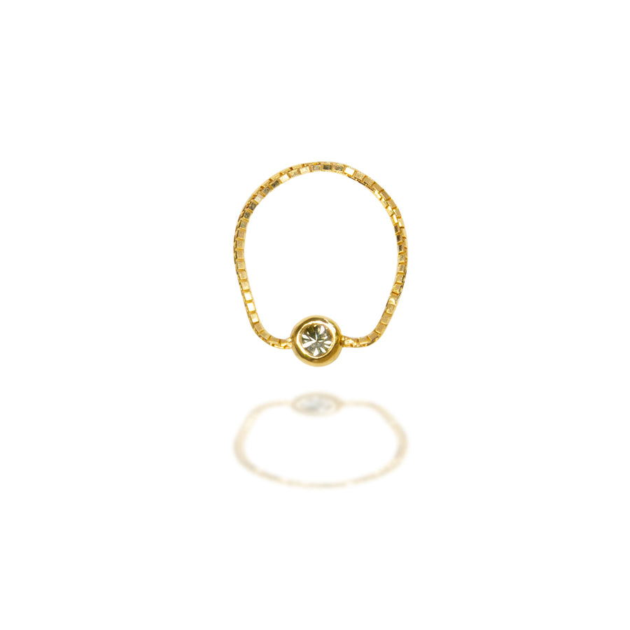 Floating Diamond Soft Chain Ring – Tara Noelle Jewellery